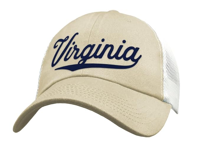 Amazon.com: State of Virginia Trucker Hat Baseball Cap - Snapback Mesh ...