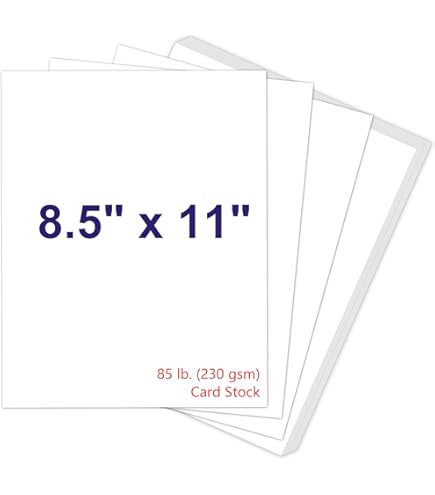 White Card Stock 8 X 10 Paper Hamilco Thick 11x17 Paper - Heavy Weight ...
