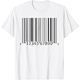Amazon.com: Barcode T-Shirt Consumerism Anti Consumer Bar-code Shirt T ...