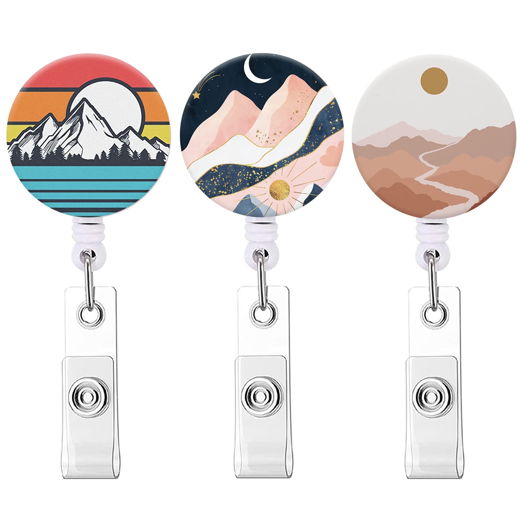 Badge Reel Retractable Nurse Badge Holder Cute Name Decorative Badge ...