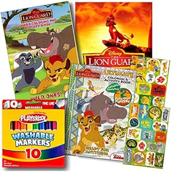 Amazon.com: Lion Guard Coloring and Activity Book with 2 Poster, Lion ...