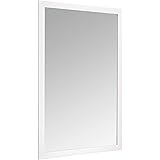 Amazon.com: AmazonBasics Rectangular Wall Mirror 16" x 20" - Standard ...