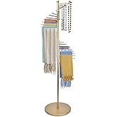 Amazon.com: Vrietina Metal Scarf Rack, Freestanding Spiral Scarf Holder ...