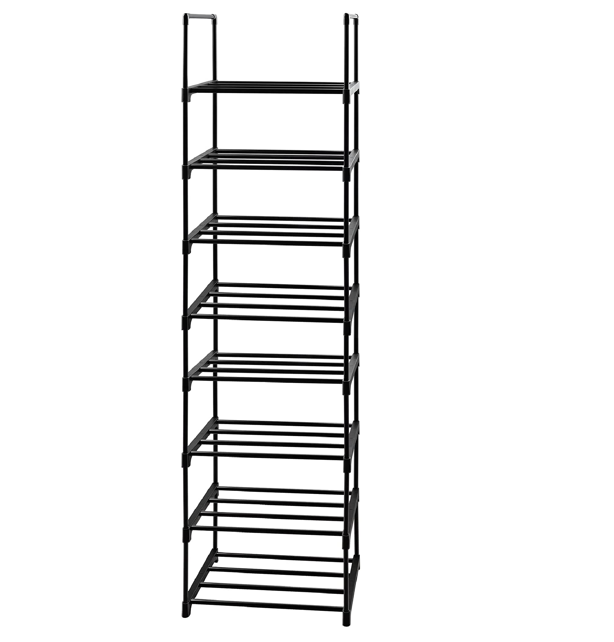 Easyhouse 8 Tier Metal Sturdy Shoe Rack, 8 Tier Tall Shoe Storage ...