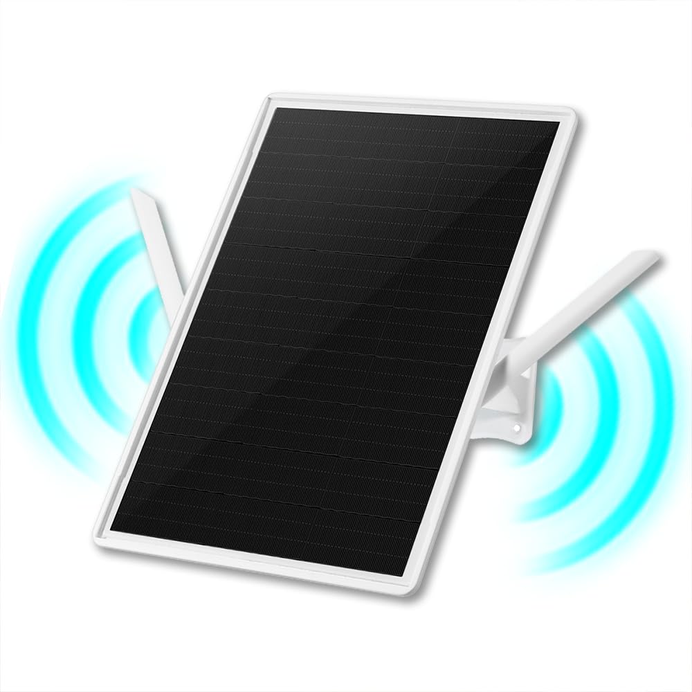 WiFi Extender Signal Booster Solar Battery Outdoor,Long Range up to 300 ...
