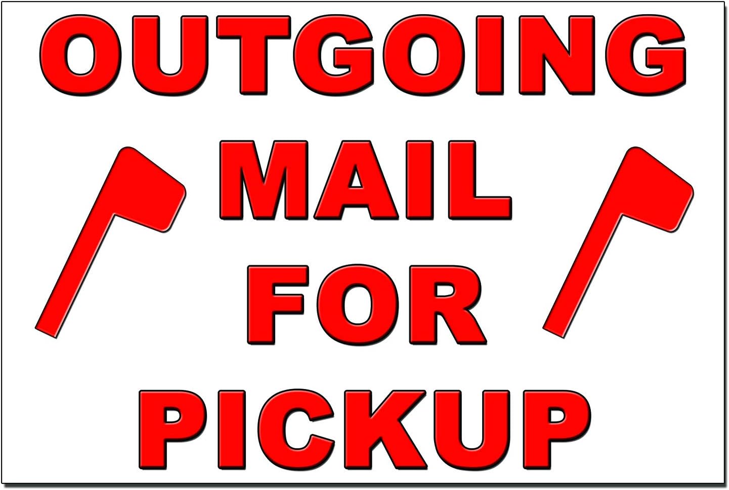 Amazon.com: Outgoing Mail for Pickup Magnet - 4x6 Heavy Duty 55 Mil ...