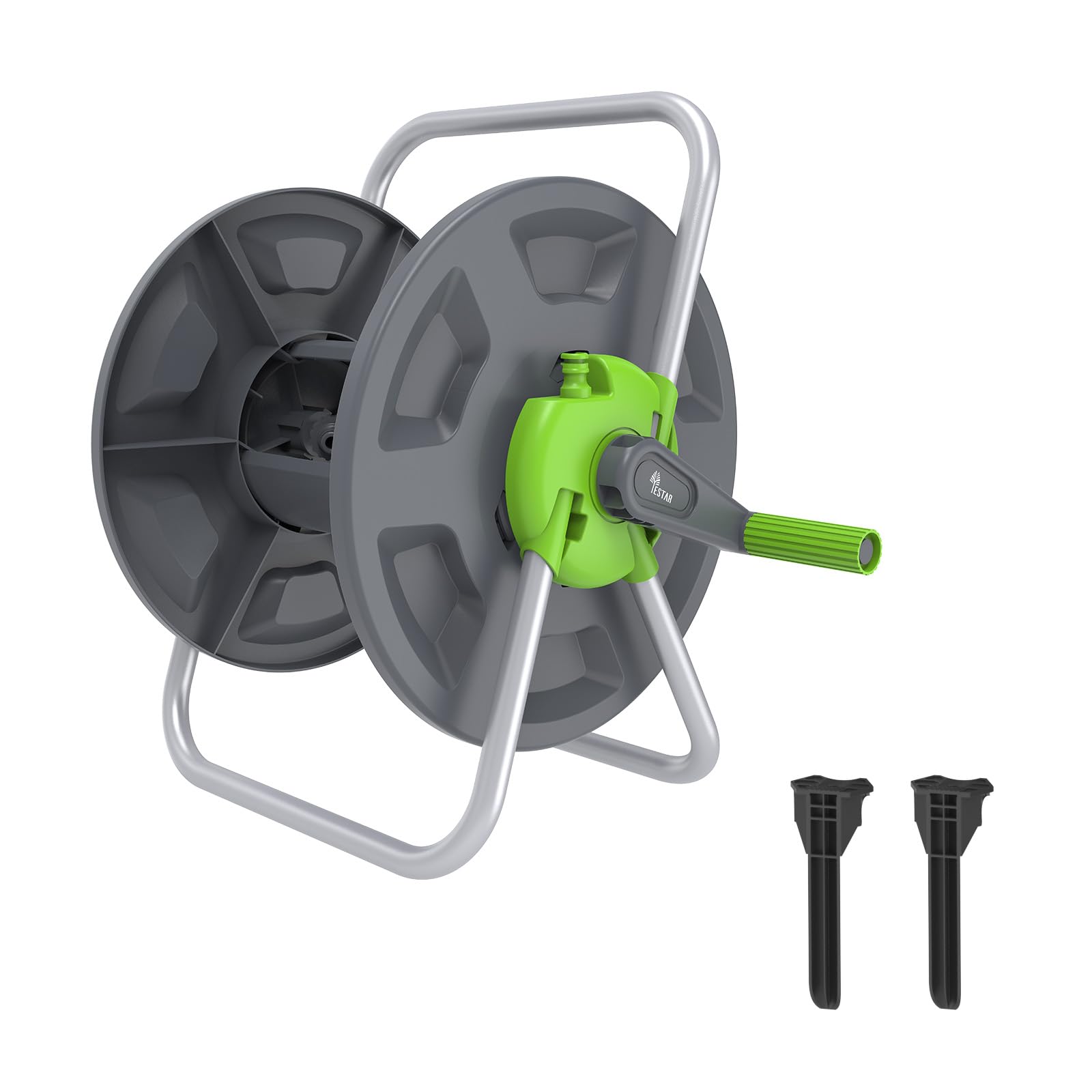 Garden Water Hose Reel Cart, Holds 65-147 Ft of 5/8 Inch, Wall Mounted ...