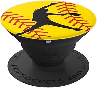 Amazon.com: Softball Pitcher PopSockets Grip and Stand for Phones and ...