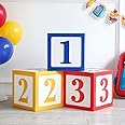 Amazon.com: Friend Street Party Decoration 3Pcs 123 Balloon Box for ...