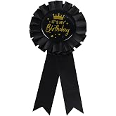 Amazon.com: Happy Birthday Badge Pin Its My Birthday Pin Ribbon Satin ...
