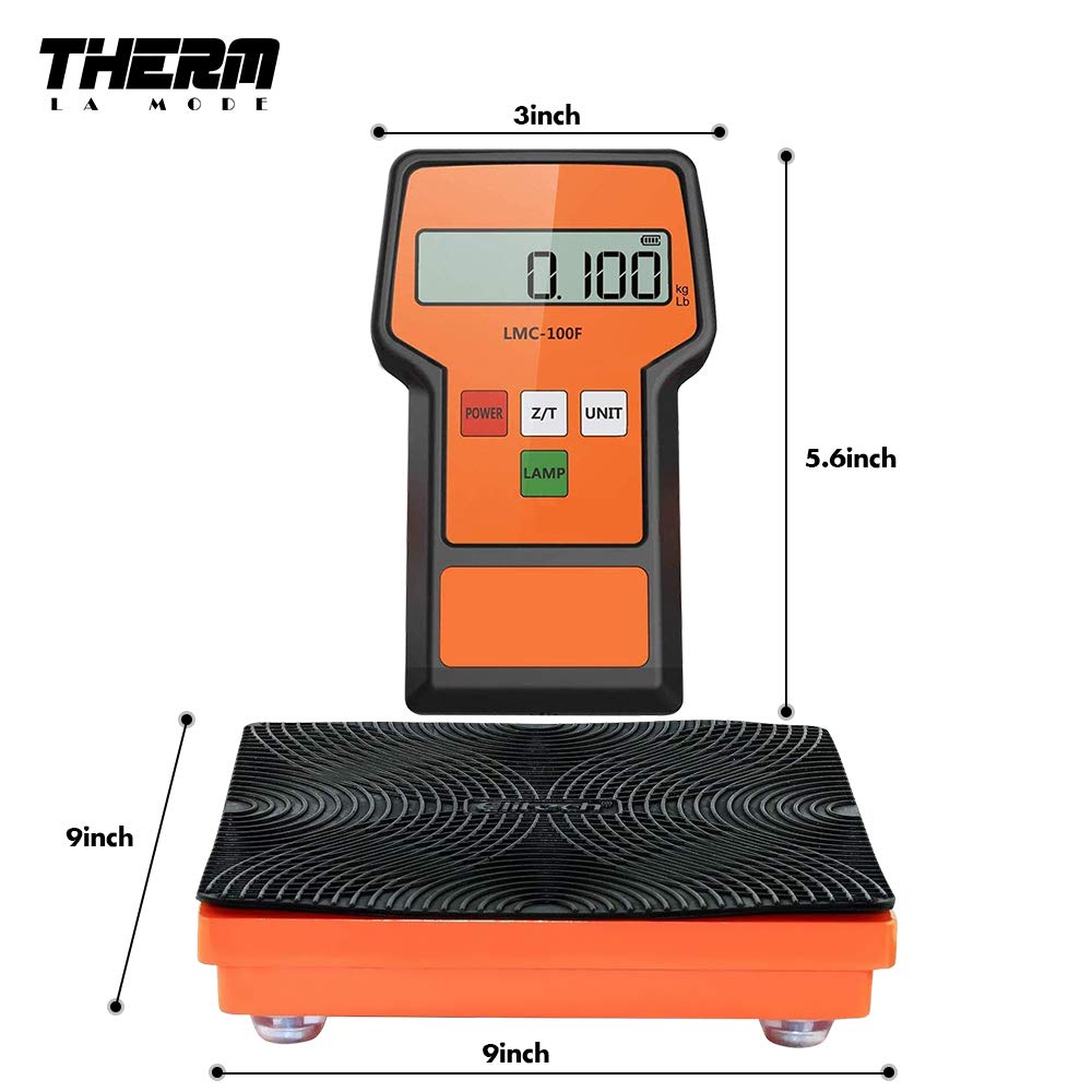 Electronic Refrigerant Scale Therm LMC-100F Digital Electronic Refrigerant Charging Recovery ...