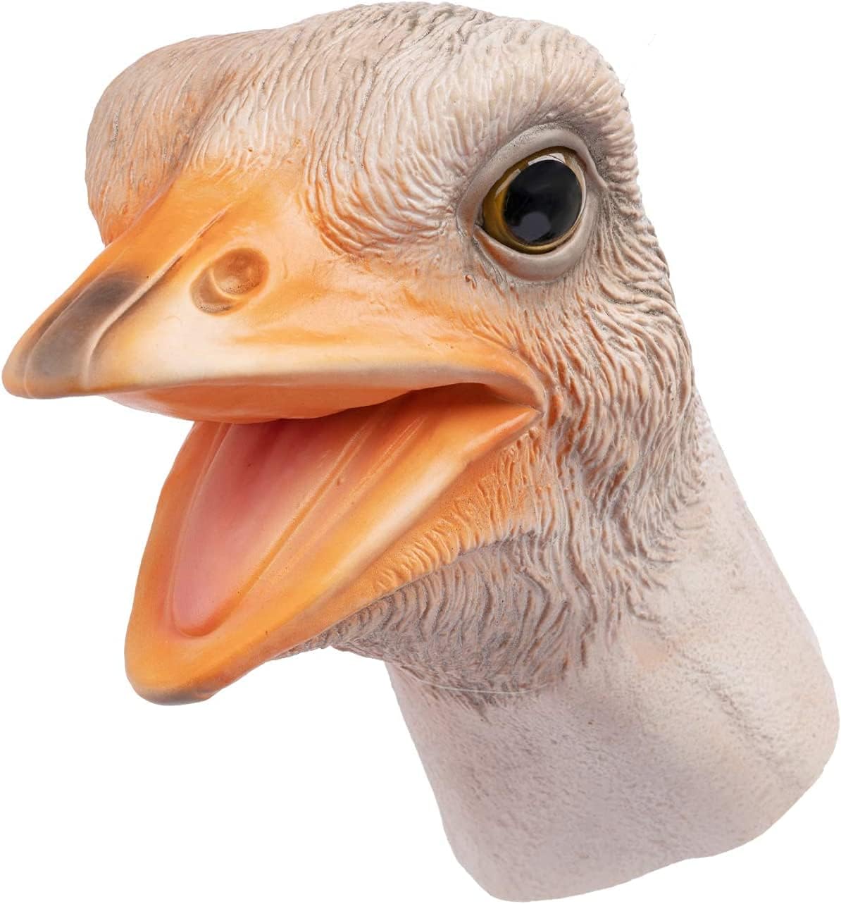 CreepyParty Ostrich Hand Puppets Bird Head Puppet Toys Realistic Latex ...