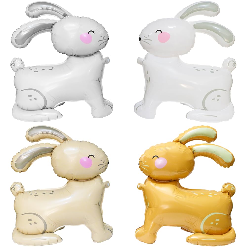 Cartoon Stand Bunny Balloon Walk Rabbit Balloon Barnyard Farm Animal ...