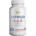 Amazon.com: 365 Health Omega 3-6-9 180 Softgels | from Fish, Flaxseed ...