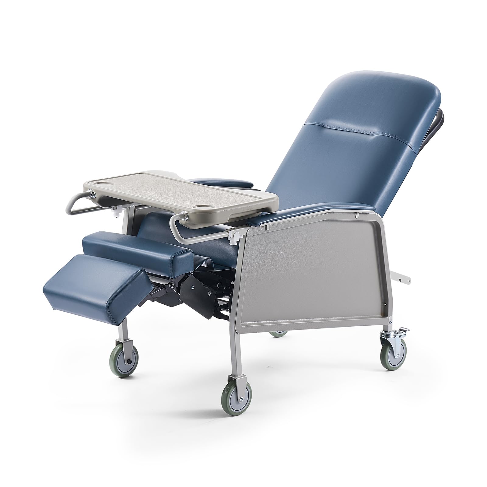 VEVOR Geri Chair Recliner, 3-Position Reclining Geri Chair, Movable ...