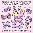 Amazon.com: Spooky Vibes: Coloring Book for Adults and Teens Featuring ...