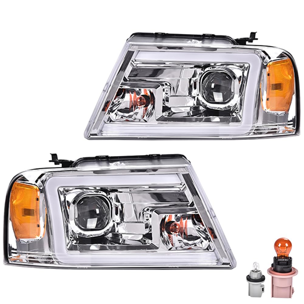 PIT66 LED DRL Headlights, Compatible with 2004-2008 Ford F150 ...
