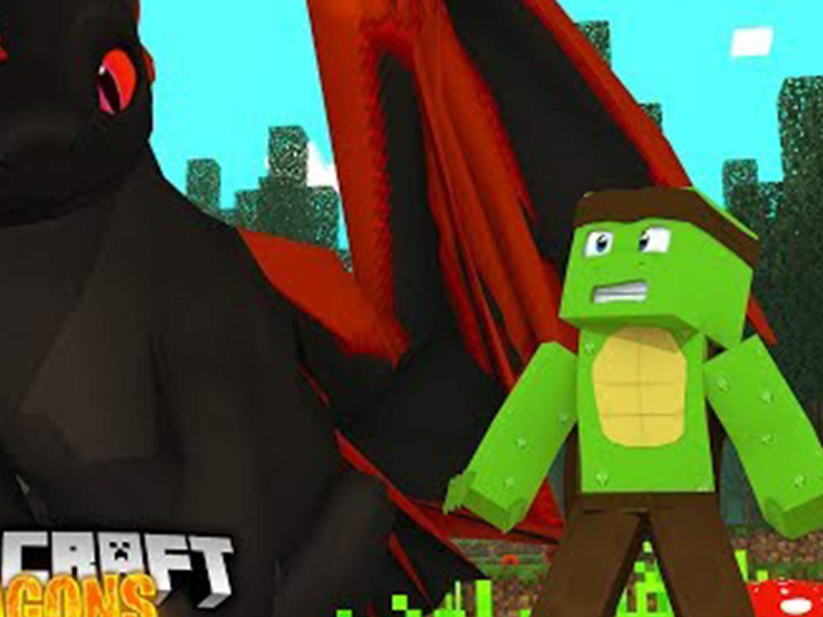 Watch Clip: Tiny Turtle Minecraft Dragons | Prime Video