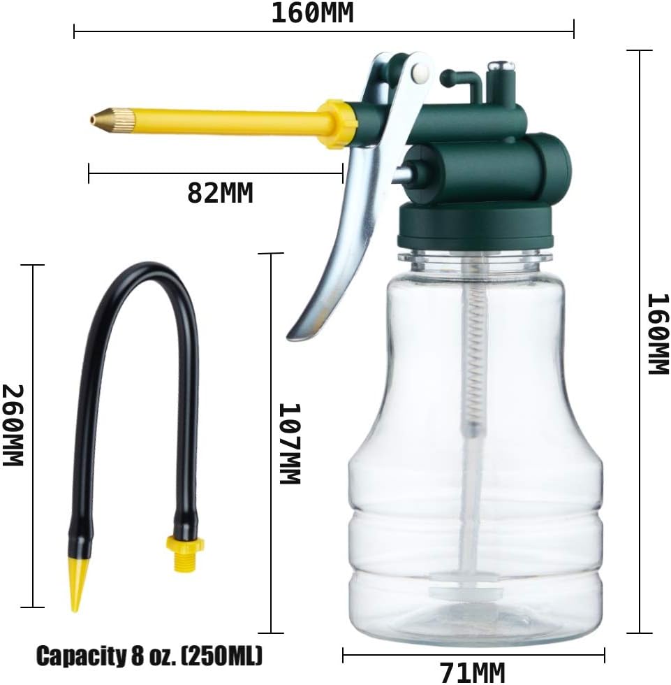 Oil Can Transparent High Pressure Oiler Lubrication Oil Can Bottle ...