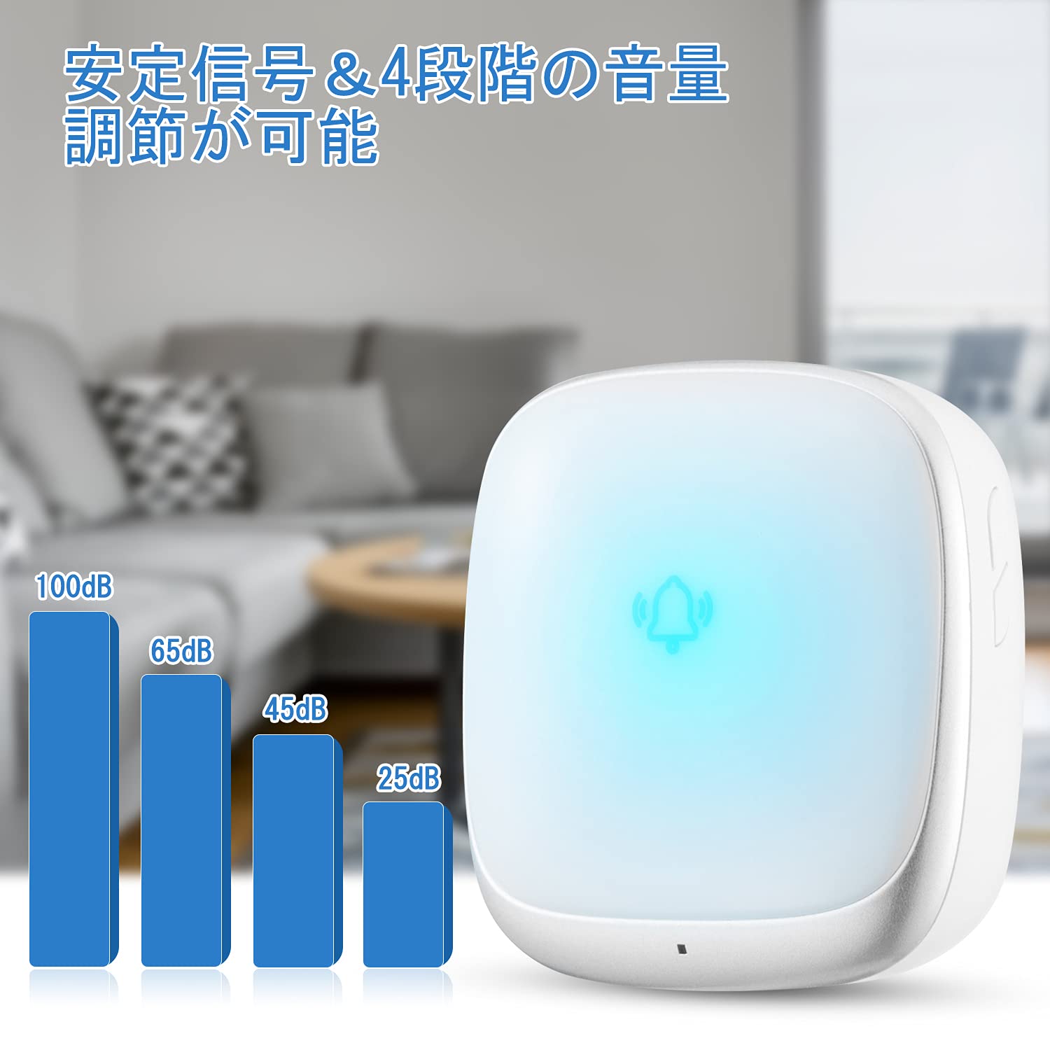 Mua Derrysun Wireless Chime, Entrance Chime, No Batteries Required ...