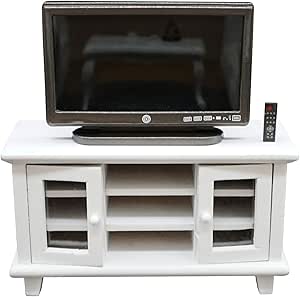 Amazon.com: SAMCAMI Dollhouse TV Set (3 Pieces) Television with Remote ...