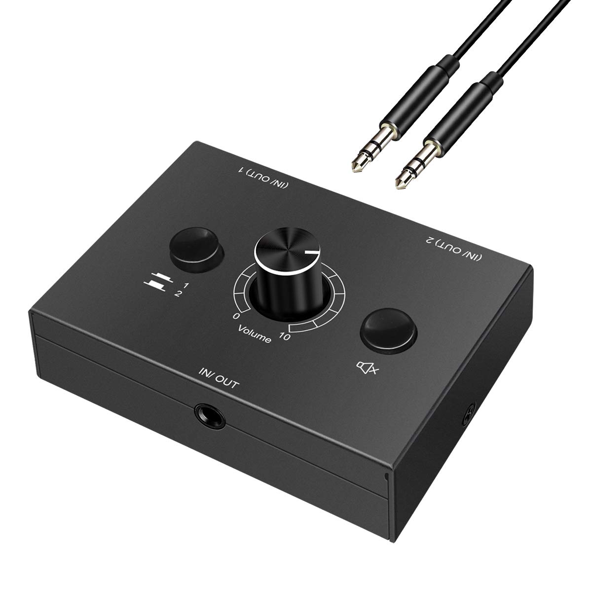 Amazon.com: 3.5mm Stereo Audio Switch 2-Way 3.5mm Switcher Manual ...