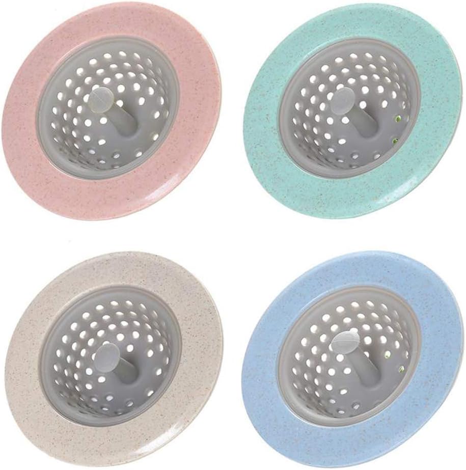 Sink Strainer, 4 Pack Kitchen Sink Filter Screen Floor Drain Hair ...