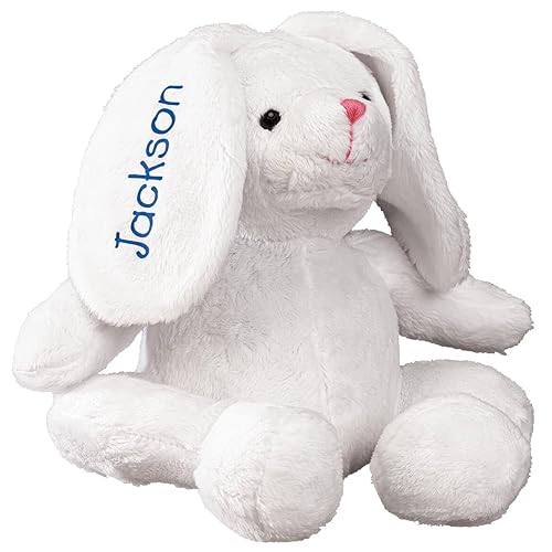 Miles Kimball Custom White Plush Bunny -Customized Stuffed Animal ...
