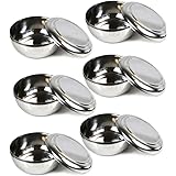 Amazon.com: Set of 4, Korean Stainless Steel Rice Bowl with Lid Set ...