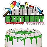 Amazon.com: Party Hive 8-Bit Pixel Miner Sword Cake Topper for Kids ...