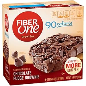 Amazon.com : Fiber One 90 Calorie Brownie Chocolate Fudge 0.89 oz ...