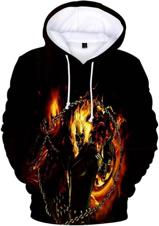 Ghost Rider Pullover Hispter Style Sweatshirt Women Keep Warm Hoodies ...