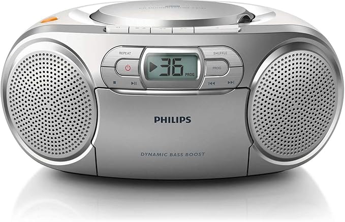 Philips AZ127 Lecteur CD/Cassette avec Tuner FM, entrée audio ...