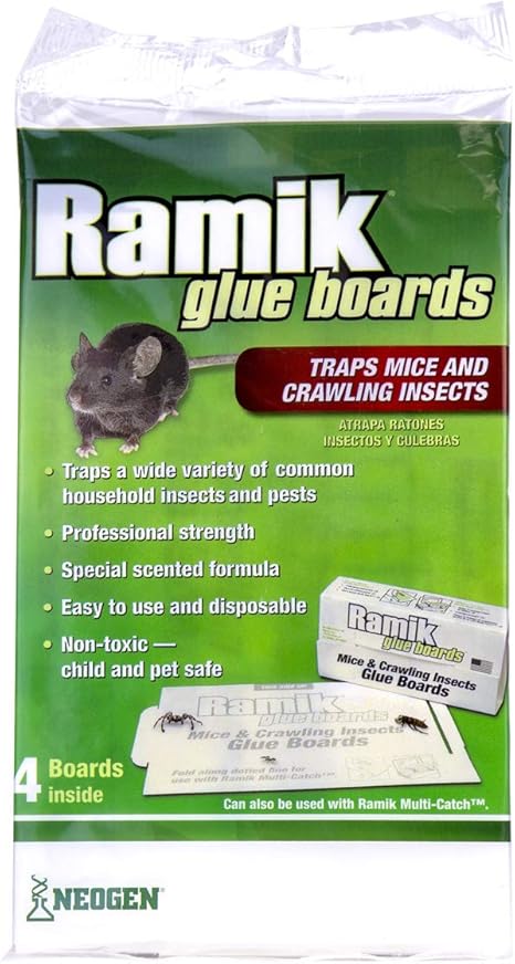 Amazon.com : Ramik: 7032766 Glue Rodent Trap - 1 Pack of 4 Traps : Home ...