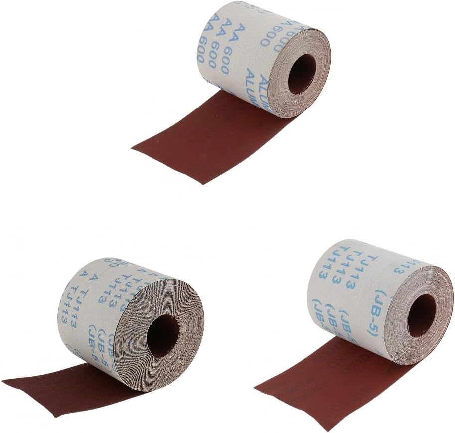 perfk 3 Pièces/Ensemble Emery Rouleau De Tissu De Polissage Du Papier ...