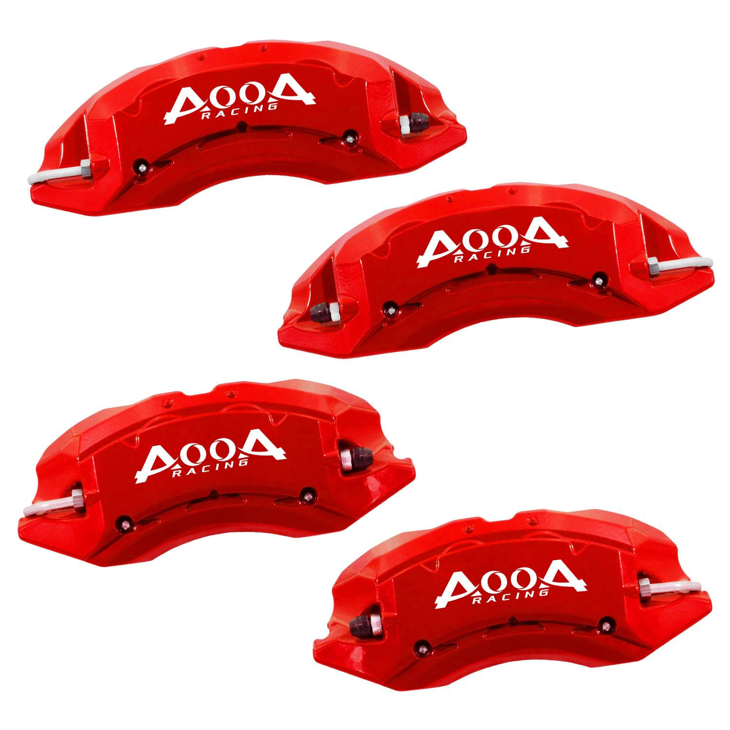AOOA Caliper Covers Red with White Characters Aluminum Brake Caliper ...