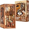 Amazon.com: Fsolis Book Nook Kit, DIY Miniature House Kit Decorative Bookend Bookshelf Decor ...