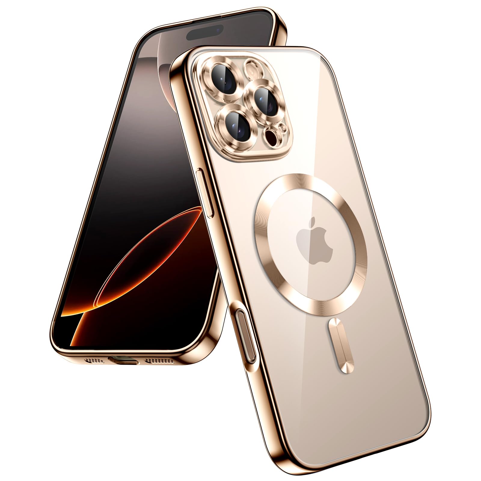 JETech Magnetic Case for iPhone 16 Pro Max 6.9-Inch, Camera Lens Full ...