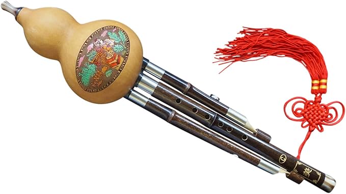 Bamboo 3 Octaves Chinese Hulusi Flute Woodwind #105 + Case + How to ...