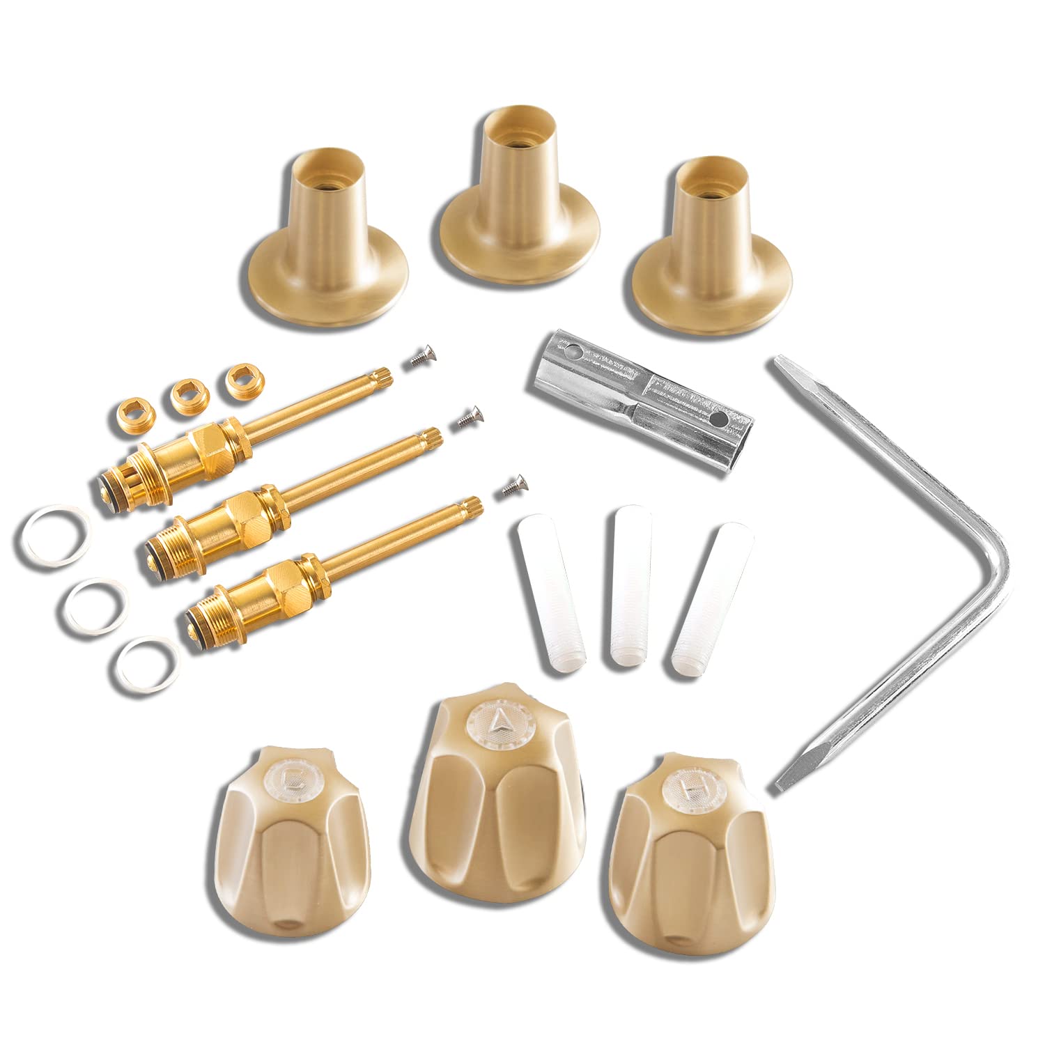 SENTO Bathtub and Shower 3 Handle Tub Trim Set For Price Pfister ...