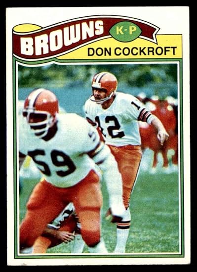 Amazon.com: 1977 Topps # 304 Don Cockroft Cleveland Browns-FB (Football ...
