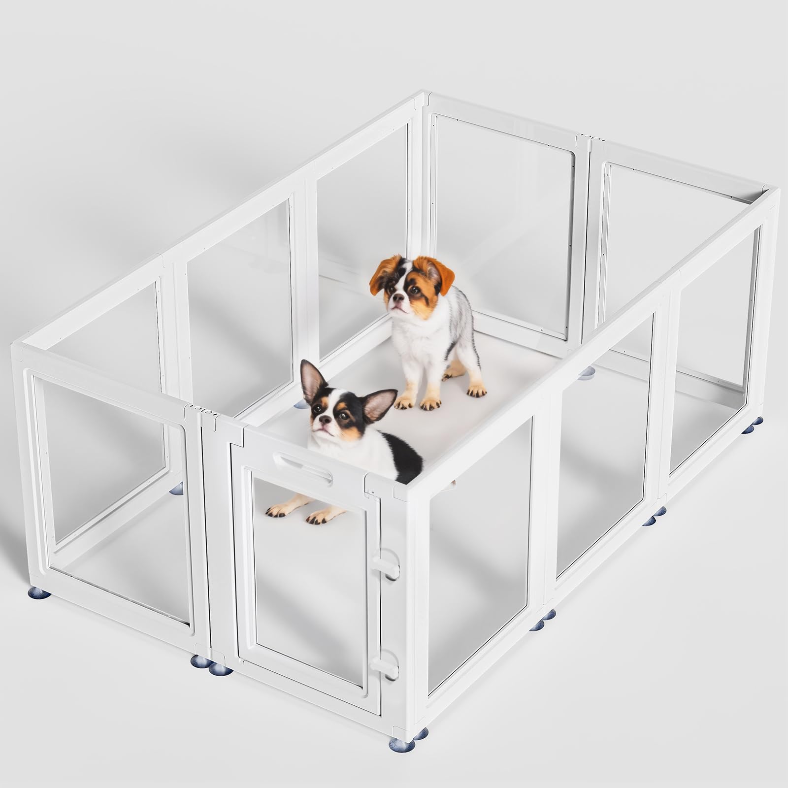Clear Acrylic Dog Playpen Transparent Dog Playpen Indoor, Easy Assemble ...