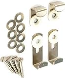 BUZIFU 8 PCS Mirror Hanger Spring Loaded Mirror Clips 2 Sets Frameless ...