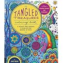 Amazon.com: Tangled Treasures Coloring Book: 52 Intricate Tangle ...
