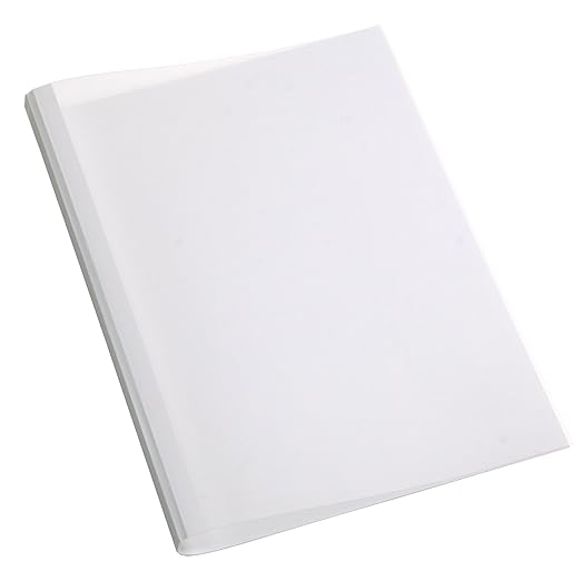 Amazon | ライオン事務器 製本表紙 片透明 エコノミー A4 9mm厚 20冊入 955-28 白 | 文房具・オフィス用品 | 文房 ...