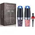 Amazon.com: Sunbag Gravity Electric Salt and Pepper Grinder Set,Battery Operated Automatic Salt ...