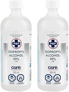 2 Pack Isopropyl Rubbing Alcohol 99% - Topical Antiseptic Cleaner - 2 ...