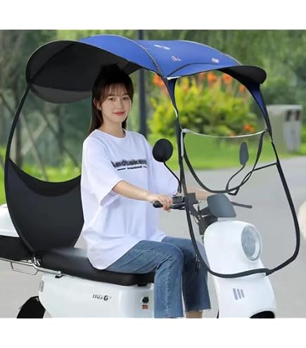 3 Wheel Scooter For Adults Fully Enclosed Motor Scooter Umbrella ...