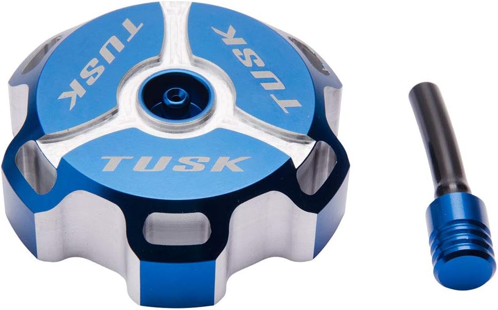 Amazon.com: Tusk Billet Aluminum Gas Cap Blue Machined -Fits: Yamaha ...