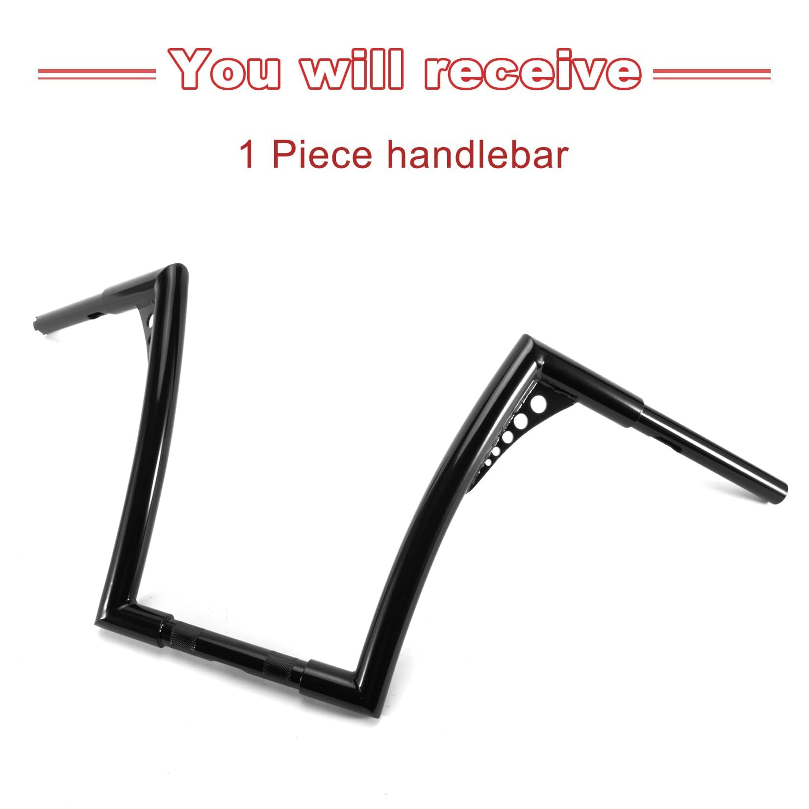Ape Hanger Handlebar Bar Rise- Ohhmoto 1-1/4" 1.25 Inch Fat